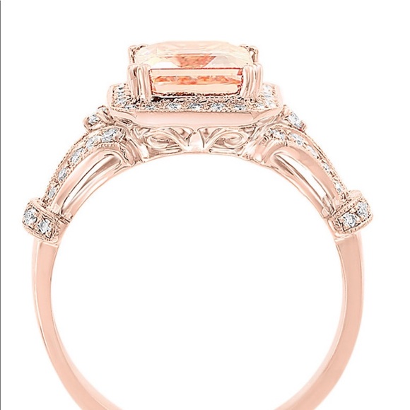 Effy | Jewelry | Effy Morganite And Diamond Rose Gold Ring | Poshmark